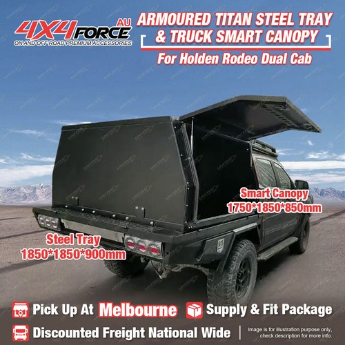 Steel Tray 1850*1850*900 & Canopy 1750*1850*850 for Holden Rodeo Dual ...