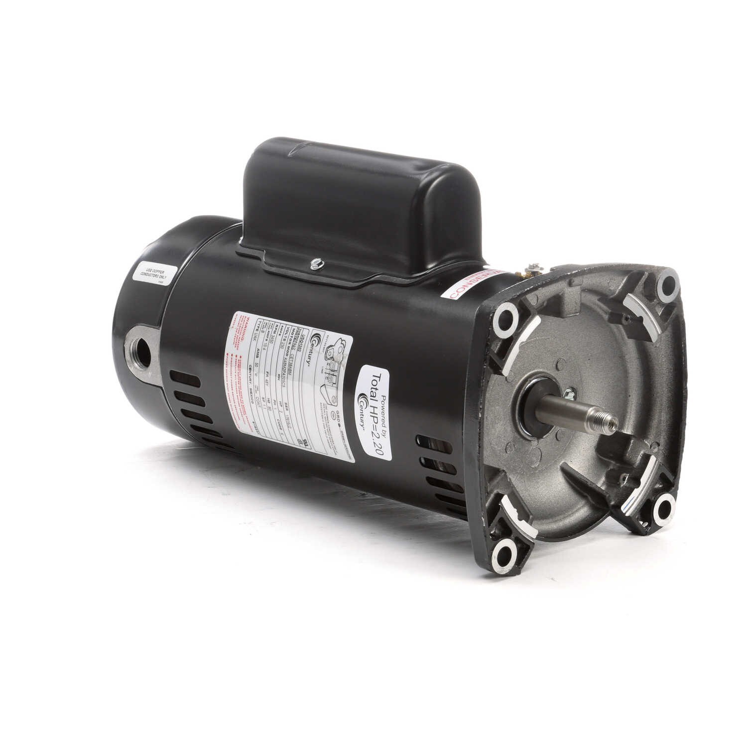 Century USQ1202 Electric Motor 2 HP 3450 Rpm 1PH 115/230 Volt 48Y Frame ...