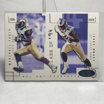 2002 Hot Prospects Class Of #8 Marshall Faulk/Isaac Bruce 703/750 | eBay