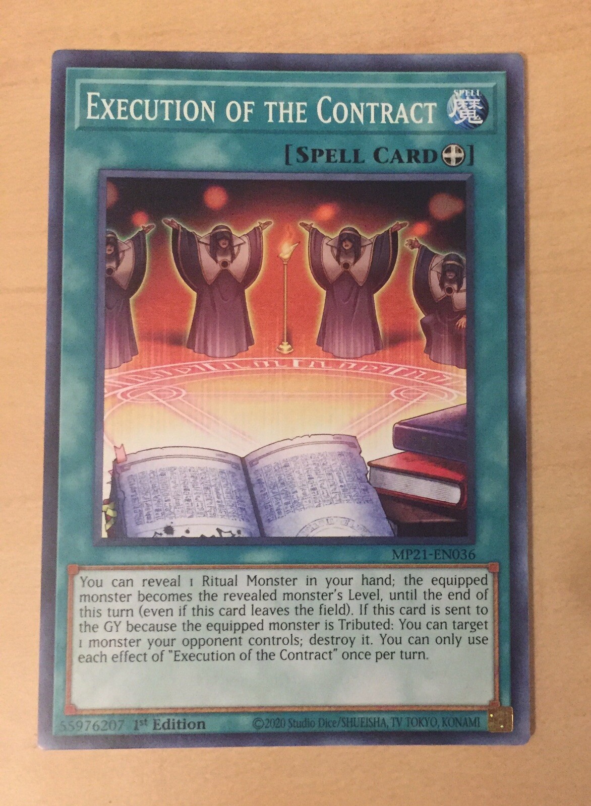 Execution Of The Contract Spell Card Common Yugioh MP21-EN036 | eBay