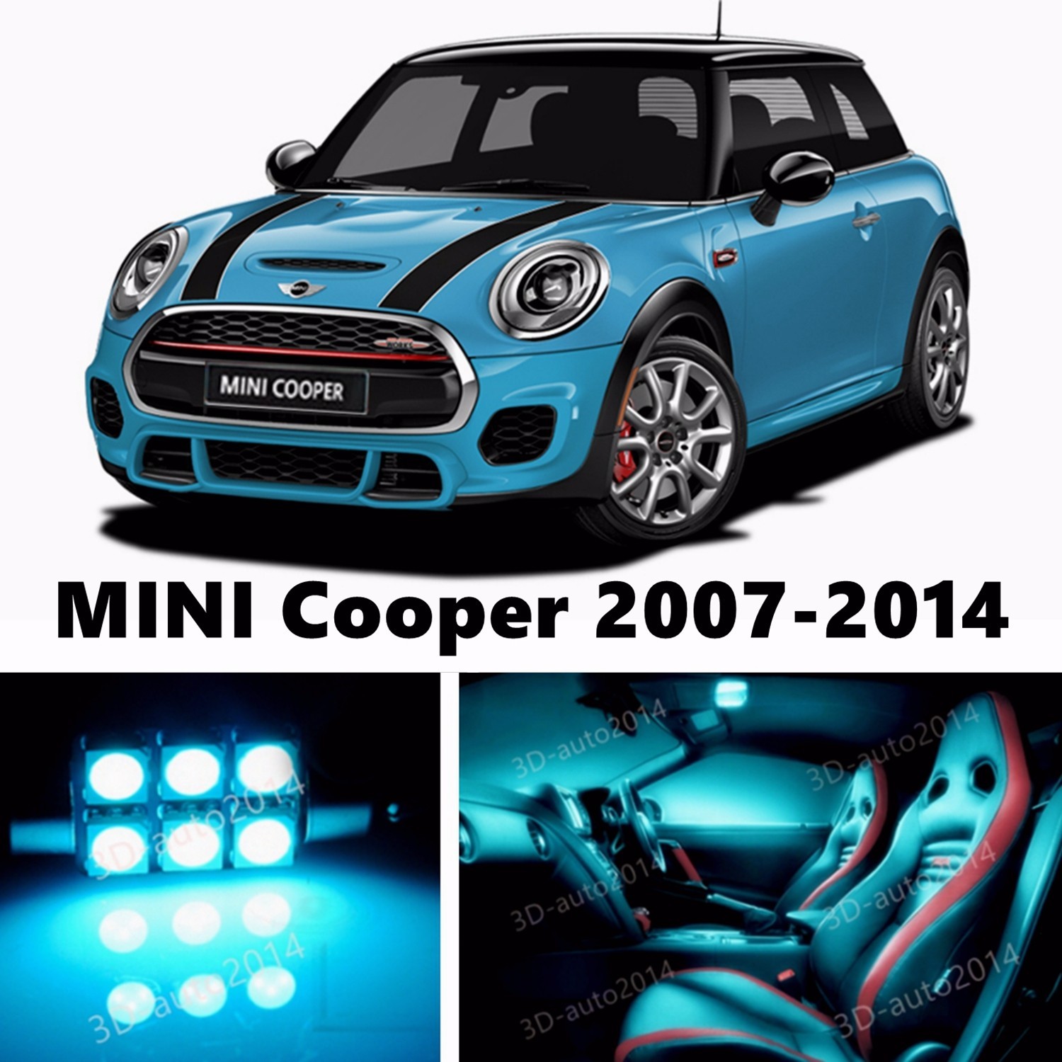 Ice Blue Mini Cooper Countryman