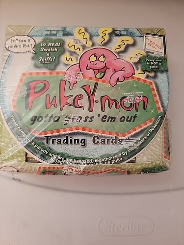 PUKEY-MON NEW/SEALED BOX 36-PACKS PUKEYMON POKEMON PARODY like garbage ...