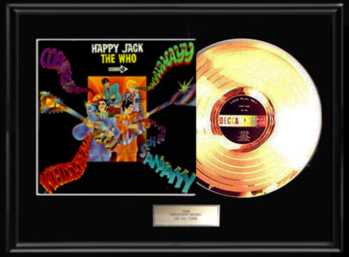 THE WHO HAPPY JACK ALBUM LP GOLD METALIZED RECORD ALBUM VINYL NON RIAA ...