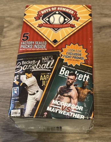 2017 Boys of the Summer Baseball Box, 5 sealed packs! (Trout? Judge ...