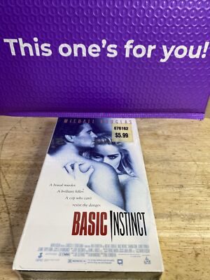 Basic Instinct (VHS 1992) Michael Douglas, Sharon Stone New Sealed 12236901532| eBay