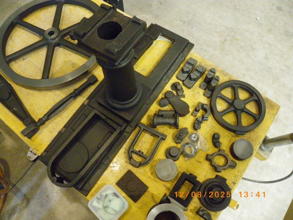 Stuart Major Beam Engine castings set some part machined + drawings ...