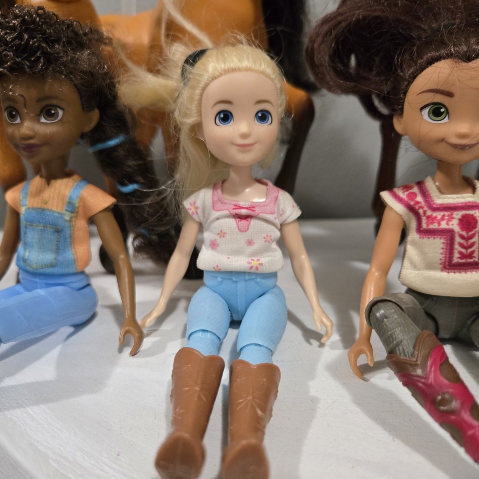 Dreamworks SPIRIT RIDING FREE 5" Dolls And Horses Lot | eBay