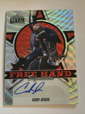 2024 Leaf Metal PBR Autograph Auto Free Hand Silver Wave Cody Jesus /25 ...