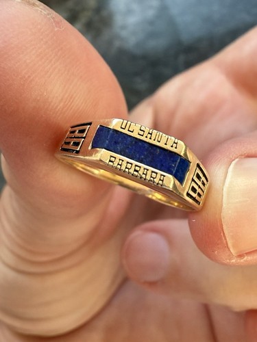 14K Gold 1988 UCSB University California Santa Barbara BA Class Ring 3 ...