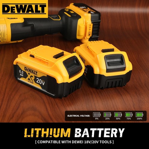 2x New Dewalt DCB206 20V Max XR 6.0Ah Lithium Ion Batteries Li-ion ...