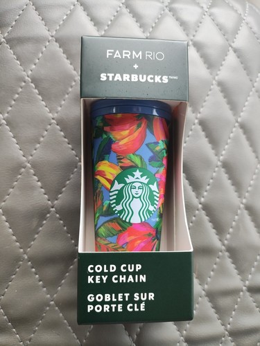 2025 Starbucks Farm Rio Brazilian Tropical Leaves Cold Cup Keychain ...