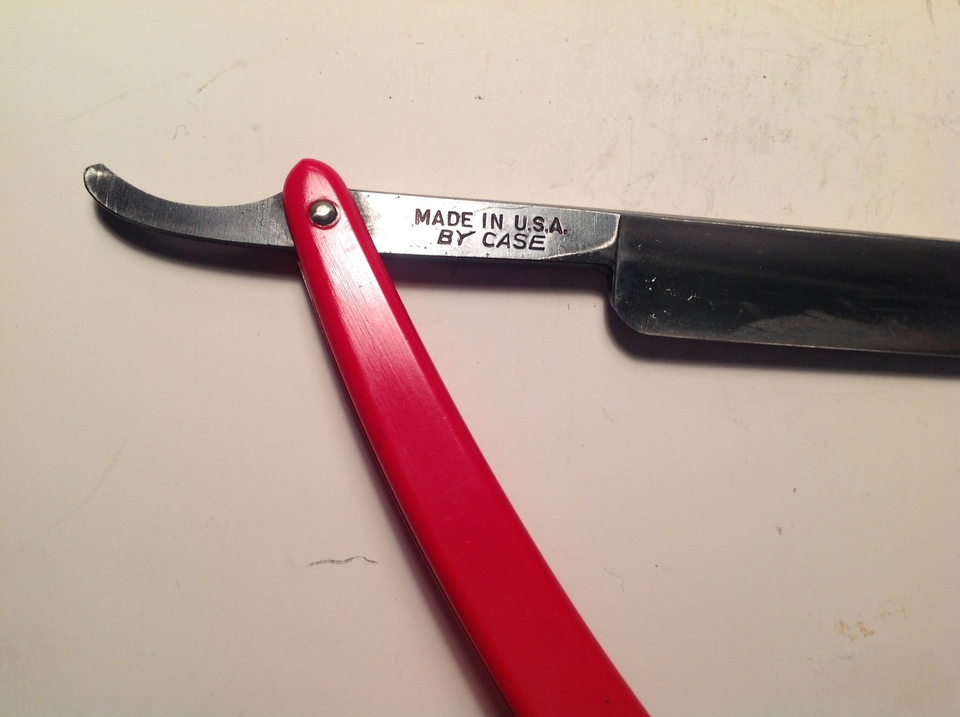 SIX INCH-Case Straight Razor Red Imp Wedge 132-Vintage Made in USA-Very ...