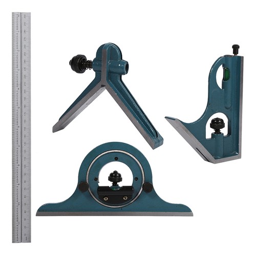 1x Universal Bevel Combination Square Protractor Ruler Set For ...