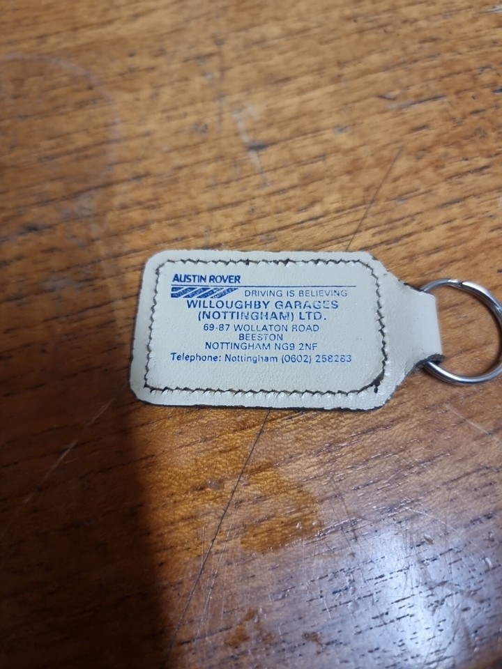 Vintage British Austin Rover Garage Keyring Nottingham Classic Car Bmc ...