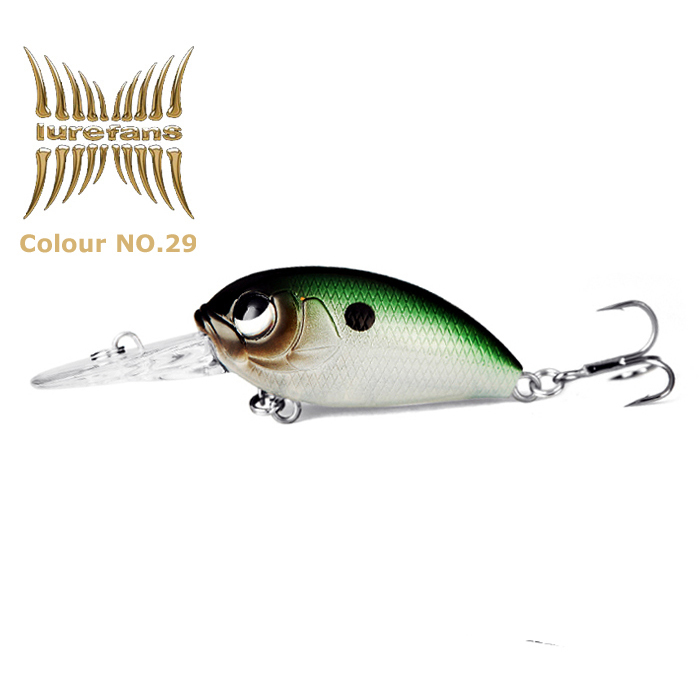 Lurefans E39 Crankbait Lures - 39mm Floating Hard Body Crank Bait Lure ...