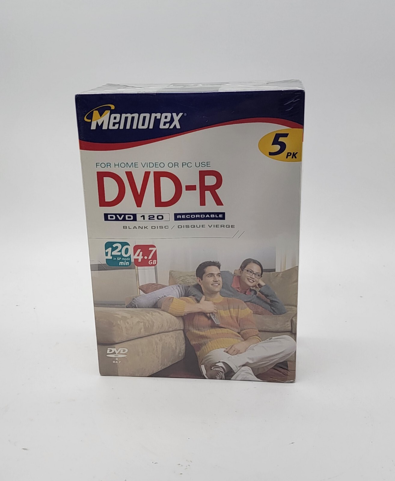 Memorex DVD-R 120 5PK Blank Recordable Discs 4.7 GB 6 Hours EP Mode New ...