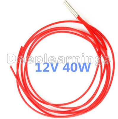 Reprap 12v 40W Ceramic Cartridge Wire Heater For 3D Printer Prusa ...