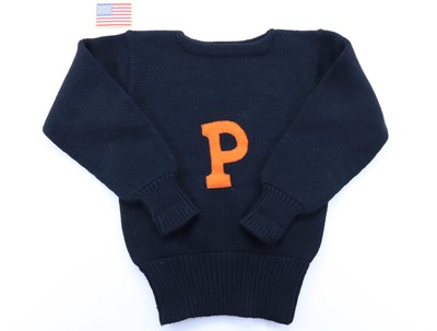 Princeton Sweater Vintage Letterman Varsity 40's 50's Wool | eBay