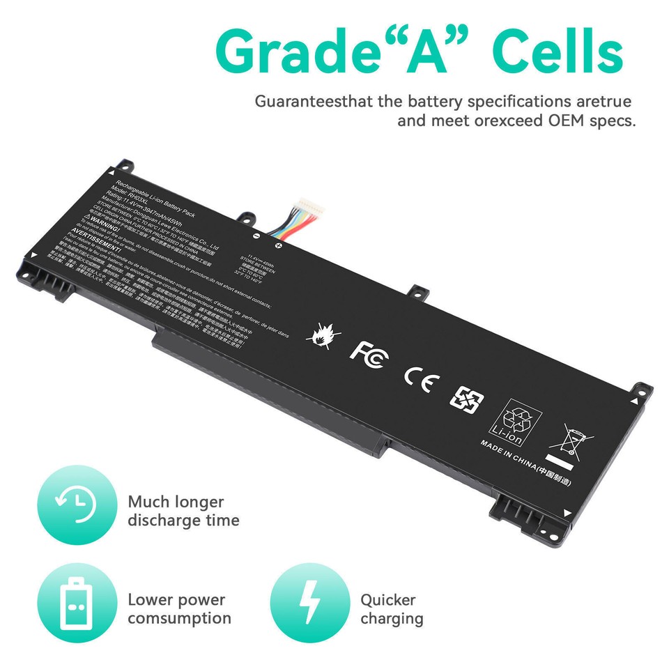 45Wh RH03XL Battery For HP ProBook 430 440 445 450 630 640 650 G8 HSTNN ...