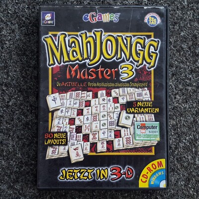 PC Spiel Mahjongg Master 3-3D in Hülle OVP 4032222312278 | eBay.de