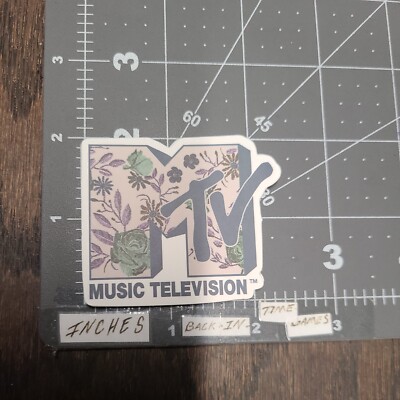 SMALL MTV Floral Logo Sticker For Skateboard Bottle Guitar Phone Ect ...