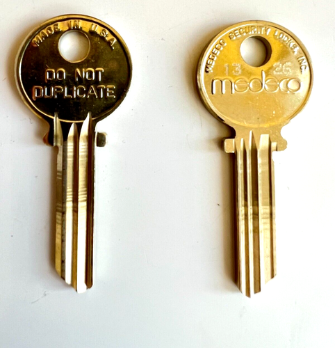 New Medeco Key Blanks 13 26 KYB105600 Do Not Duplicate 2 Pcs | eBay