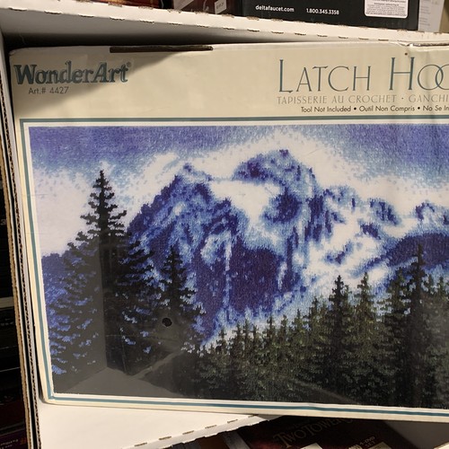 WonderArt Latch Hook Kit #4427 30x50 Mountains High Caron New Sealed ...
