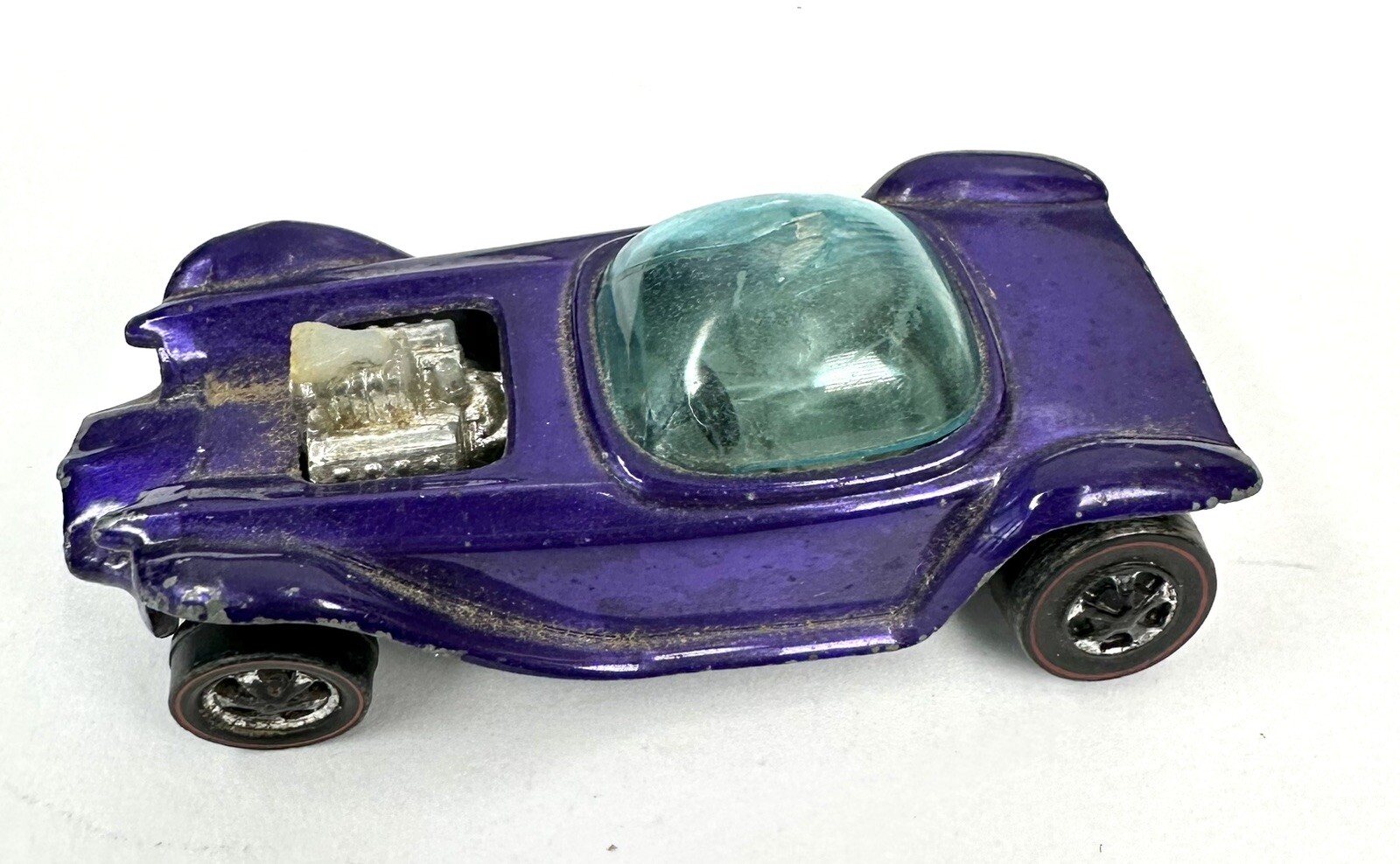 Hot Wheels Redline 1967 Beatnik Bandit HK Purple Deep Dish Fronts | eBay