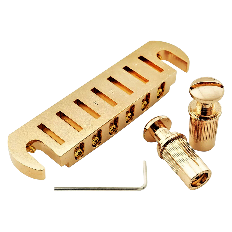 Electric Guitar Bridge Wraparound Tuneomatic Adjustable Bridge LP Style ...