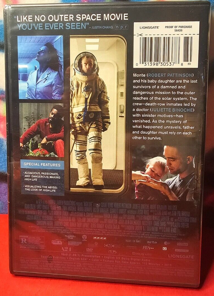 High Life (DVD, 2018)Robert Pattinson, Juliette Binoche, Mia Goth | eBay