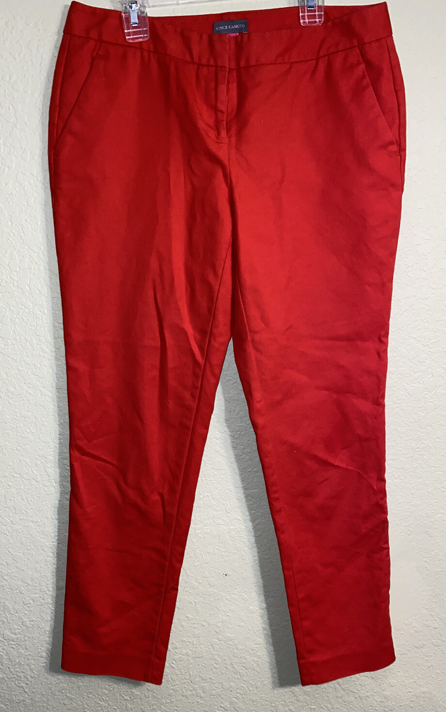 Vince Camuto Pants Womens Size 4 Red Skinny Career Pants RN 51323 W ...
