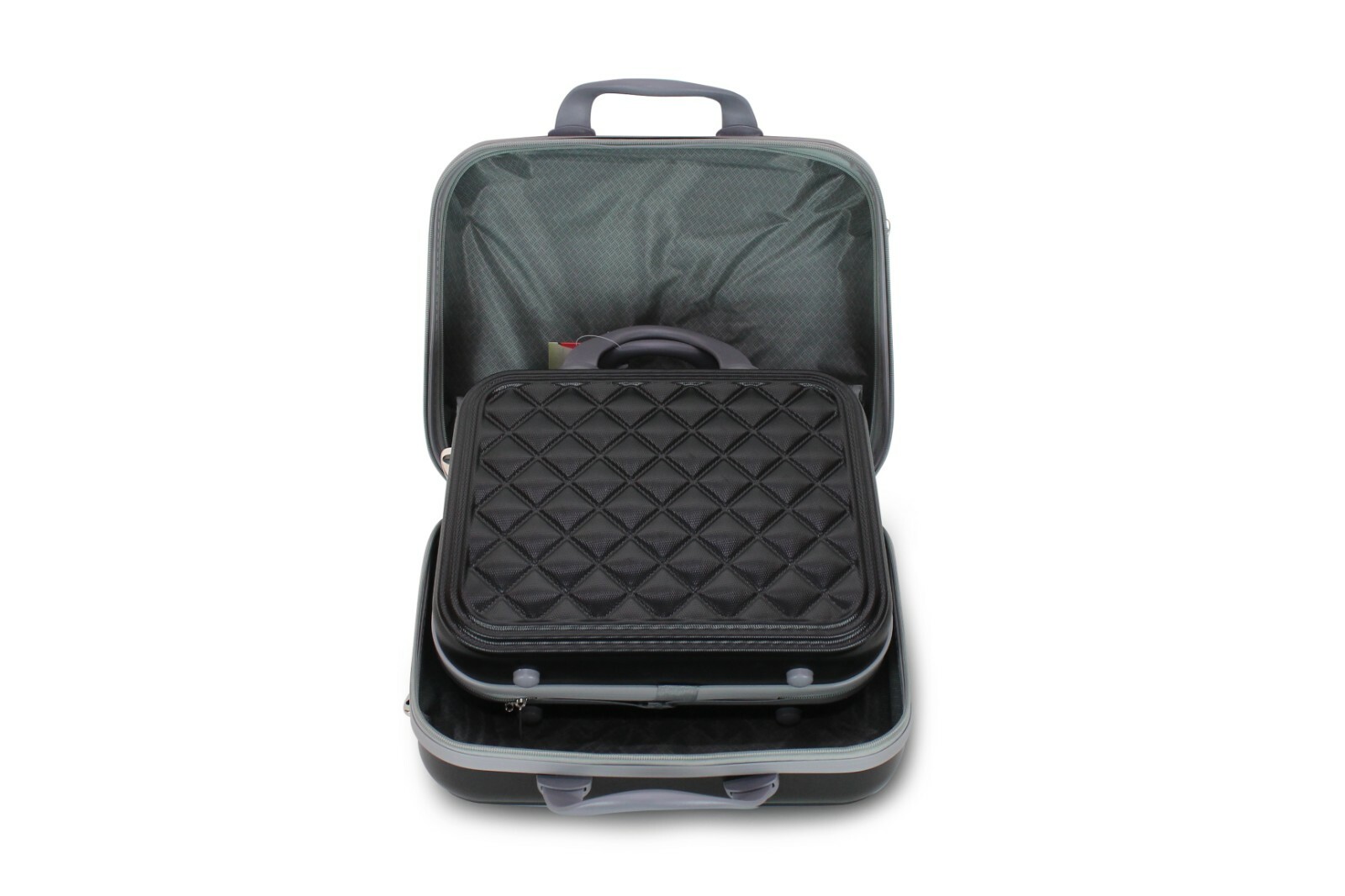 Valigia Piccola Media Grande Set 3 Valigie Trolley ORMI Tris Rigido Beauty nero | eBay