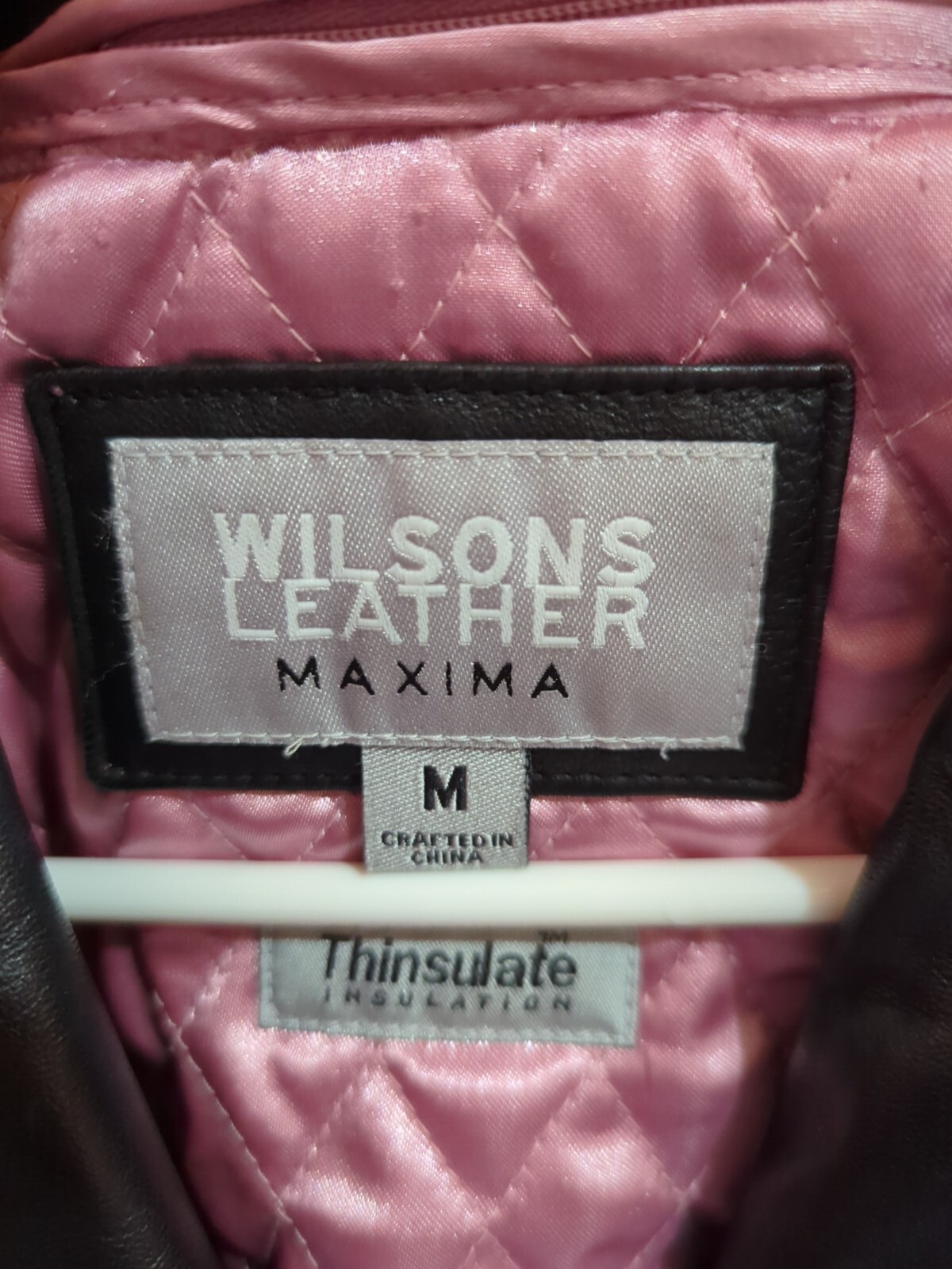 Wilson Leather Maxima Belted Black Leather Jacket Pin… - Gem