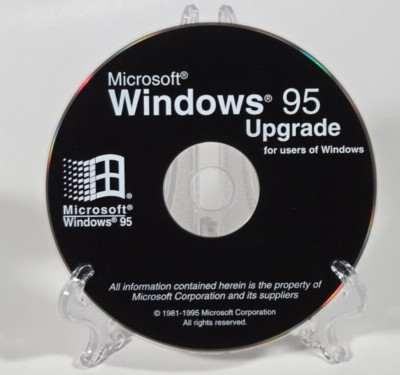 ULTRA RARE, Windows 95 Upgrade BETA Copy, Pre-release collectible Disc ...