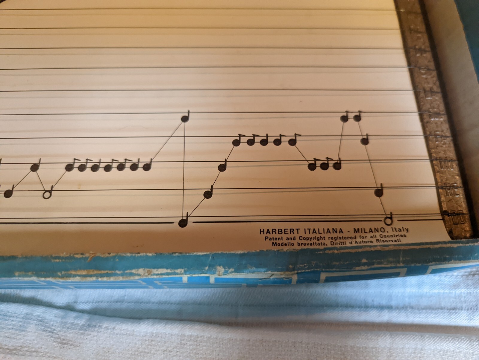 Vintage Jr. Zither La Cetra Magica Harbert Italiana-Milano-with Music ...