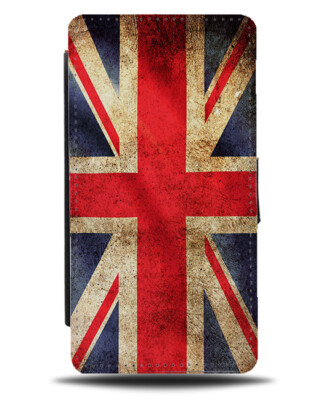 Vintage Great British Flag Flip Wallet Case | Union Jack London Britain ...