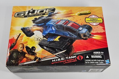 GI JOE RETALIATION HISS TANK W/ COBRA COMMANDER FIGURE HASBRO 3.75 MISB ...