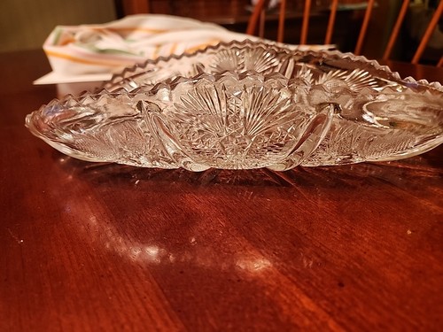 EAPG Higbee Oval Candy Dish Rare Thistle Pattern Vintage | eBay