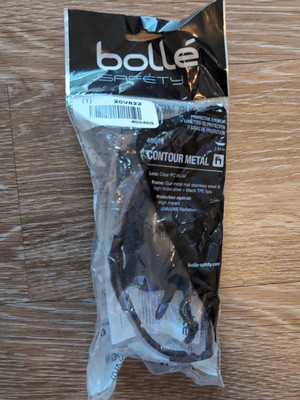 Bolle Contour Metal Clear Safety Glasses With Metal Frame, Pouch ...