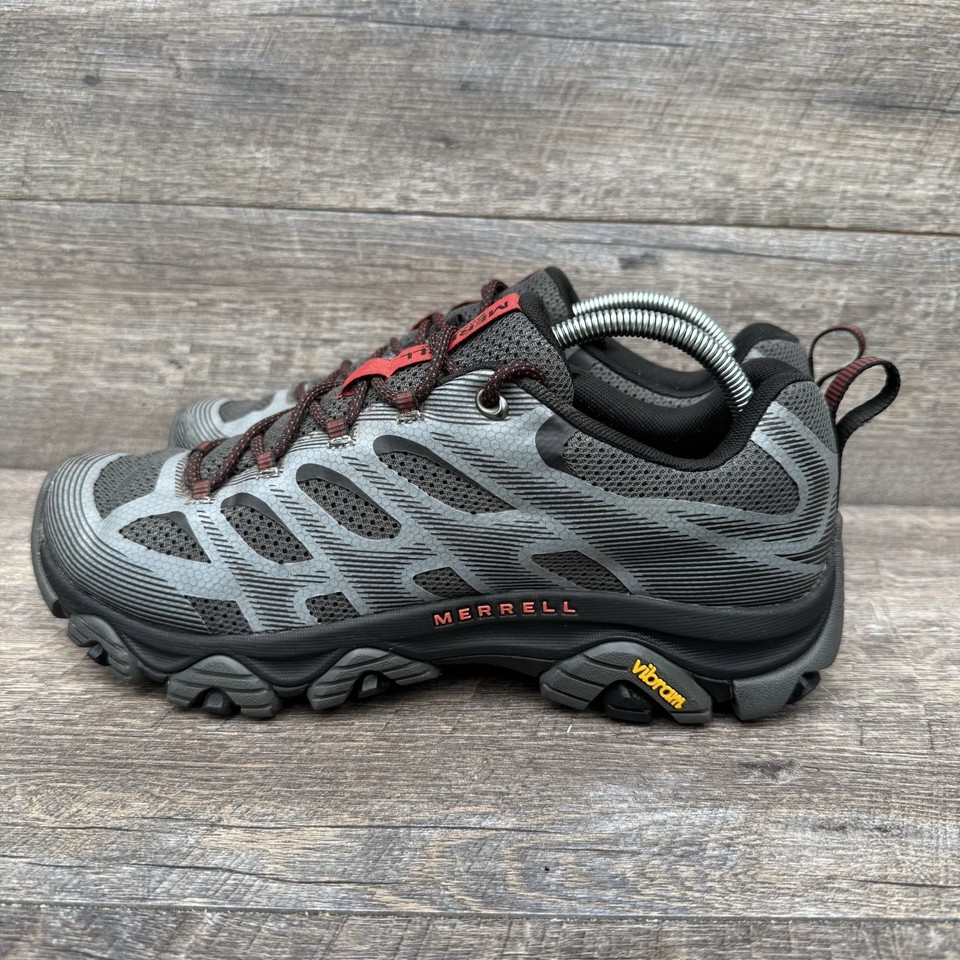 Merrell Moab Edge 3 Shoes Mens Size 10.5 Gray Granite Hiking Sneakers ...