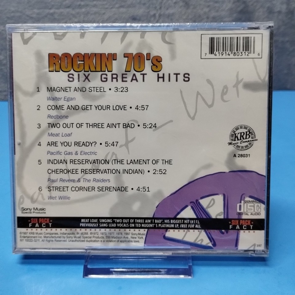 Rockin' 70's (CD) New/Sealed 6 Great Hits | eBay