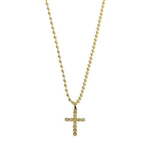 Ladies .08ct Canary Genuine Natural Real Diamond Mini Cross Charm ...
