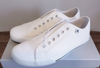 Hurley CHLOE Women's Size 8.5 White No Lace Slip On sneakers. BNWOB. | eBay