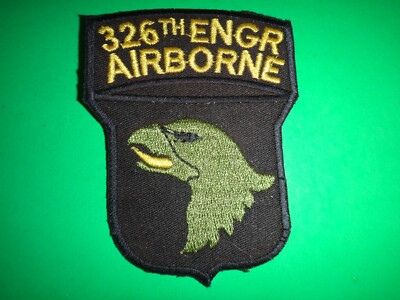 US 326th ENGINEER Battalion 101st AIRBORNE Division Patch From Vietnam ...