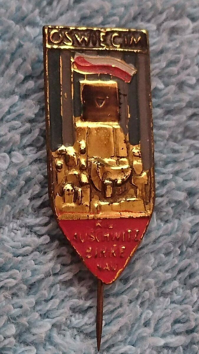 🔴WWII - Concetration Camp AUSCHWITZ - Commemorative pin badge JUDAICA ...