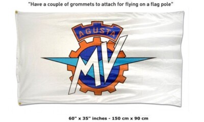 NEW AGUSTA MV Flag Banner sign 3x5 feet f3 800 f4 bike motorcycle | eBay