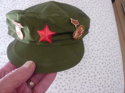 CHINESE PLA ARMY LIBERATION MILITARY CAP HAT WITH RED STAR | eBay Australia
