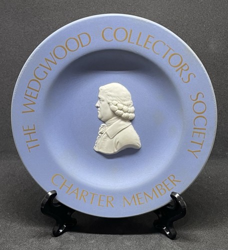 Vintage Wedgewood Jasperware Blue Charter Member Plate - Josiah ...