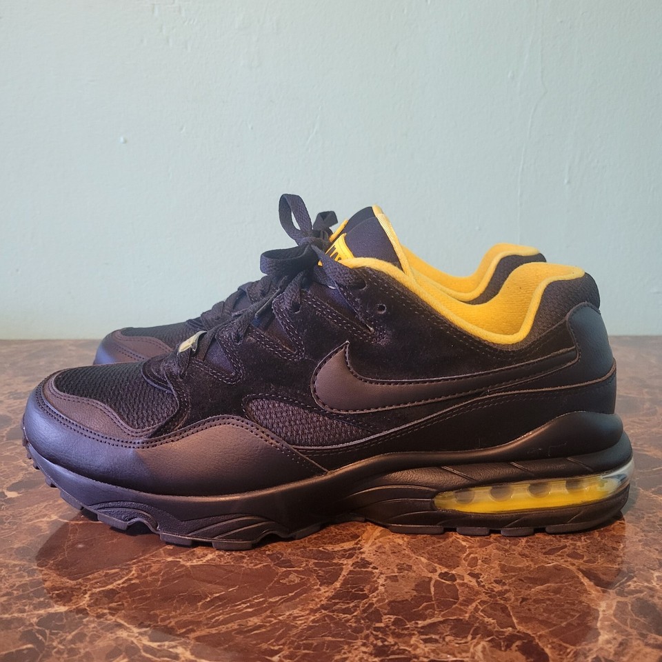 Size 11 - AV8197-002 Nike Air Max 94 SE Black/Black-Tour Yellow | eBay