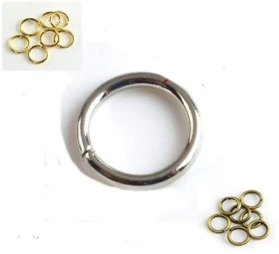 Jump Rings 4mm 5mm 6mm 7mm 8mm 10mm Very Strong 1mm Thick Jewllery ...